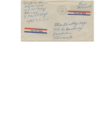 "1951-04-10, Joseph to Dorothy" by Dorothy Page and Joseph DeHaan
