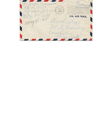 "1951-05-03, Joseph to Dorothy" by Dorothy Page and Joseph DeHaan