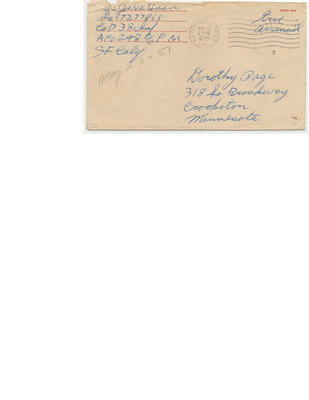 "1951-05-13, Joseph to Dorothy" by Dorothy Page and Joseph DeHaan