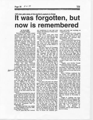 "1998-08-02, clippings" by Joseph DeHaan and Warren Duncan