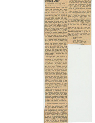 "Undated, clippings, various" by Joseph DeHaan