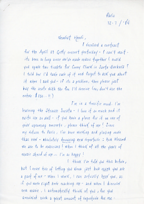 "Henri Temianka Correspondence; (bodnar)" by Nina Bodnar